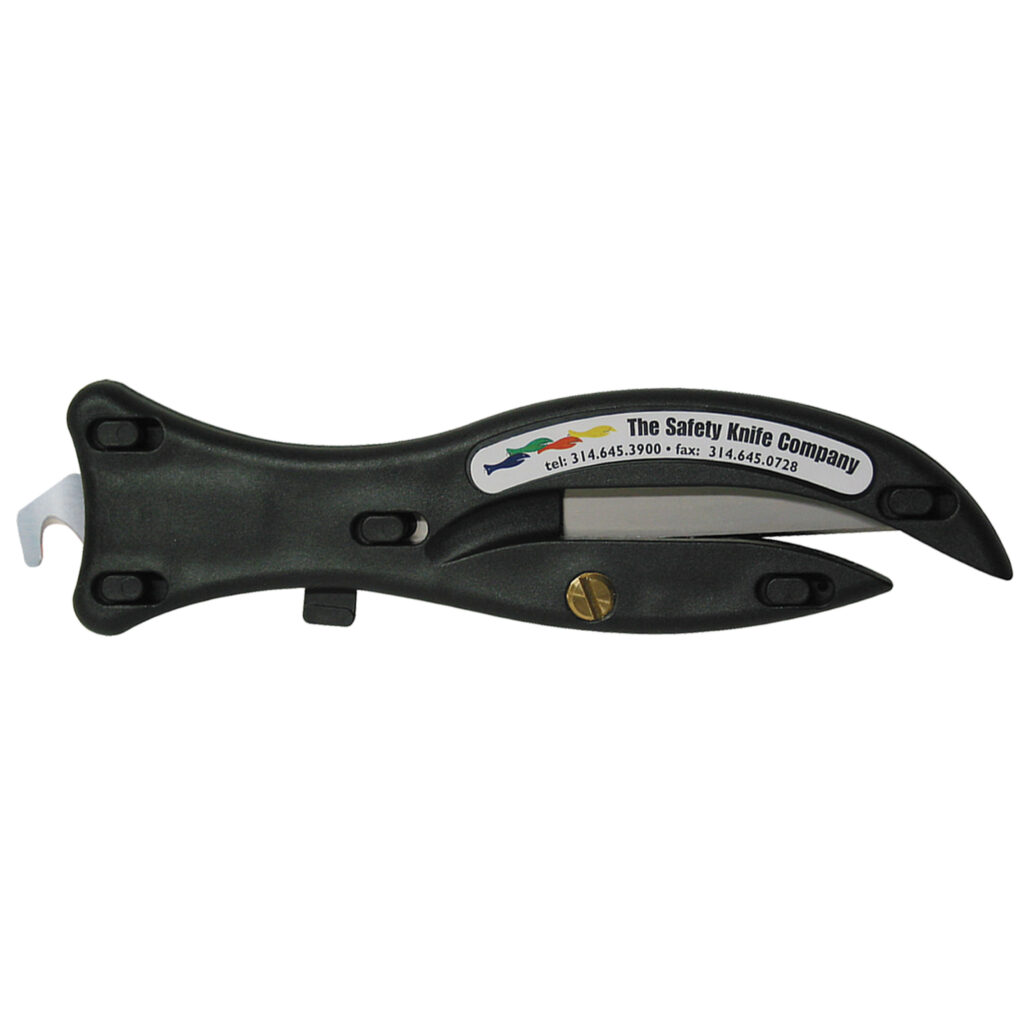 Shark Safety Knife with Retracting Hook Blade